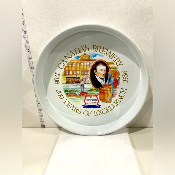 Art | Molson 20th Anniversary Beer Tray 1786 To 1986 Collectors Item ...